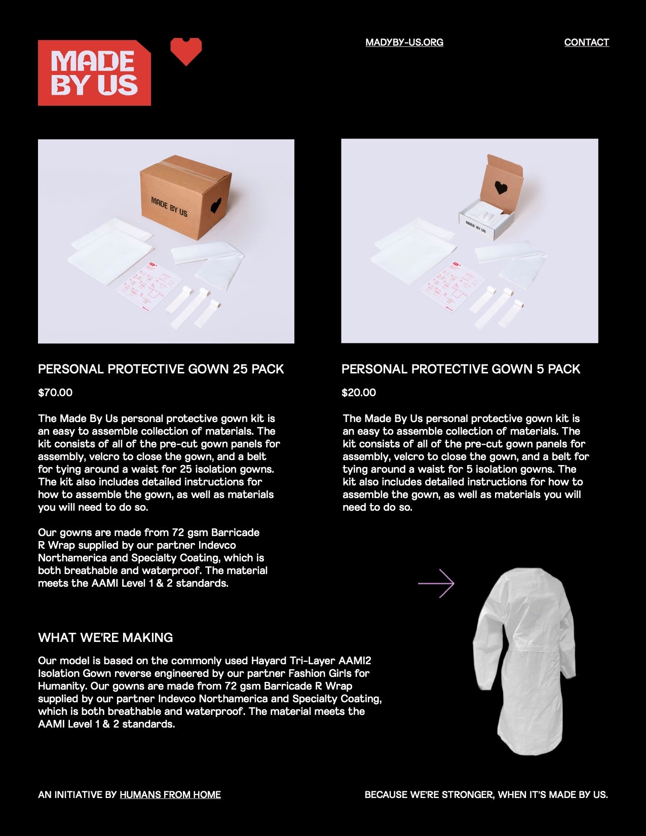 Isolation Gown Precut Material Kits – Fashion Girls for Humanity